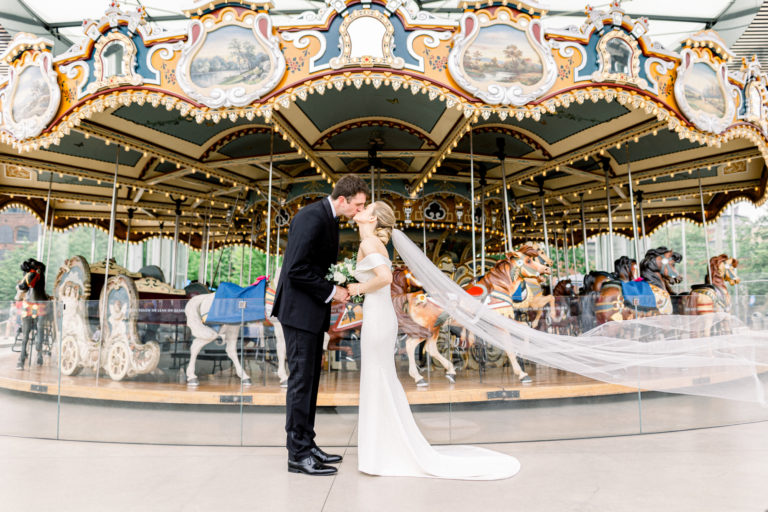 Intimate Jane’s Carousel Wedding in DUMBO Brooklyn