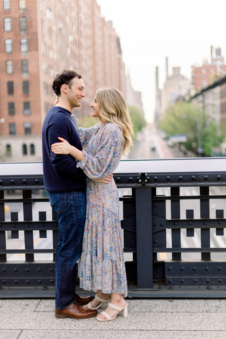 Gorgeous Spring High Line Engagement Photos in New York
