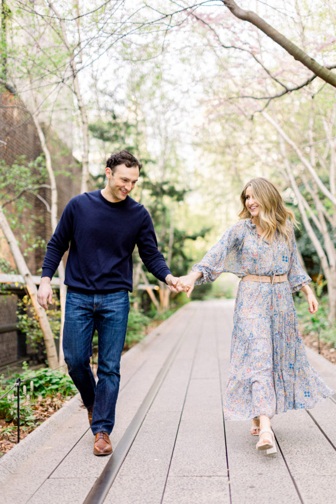 Gorgeous Spring High Line Engagement Photos in New York