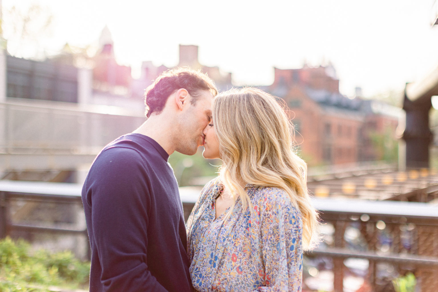 Gorgeous Spring High Line Engagement Photos in New York