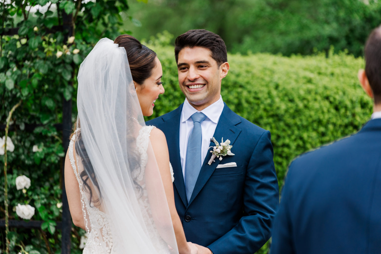 Rainy and Romantic Conservatory Garden Wedding in New York