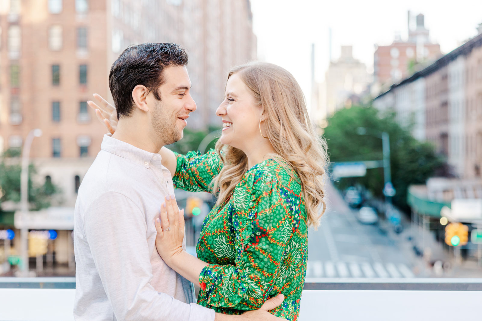 Summer High Line Engagement Photos in the West Village