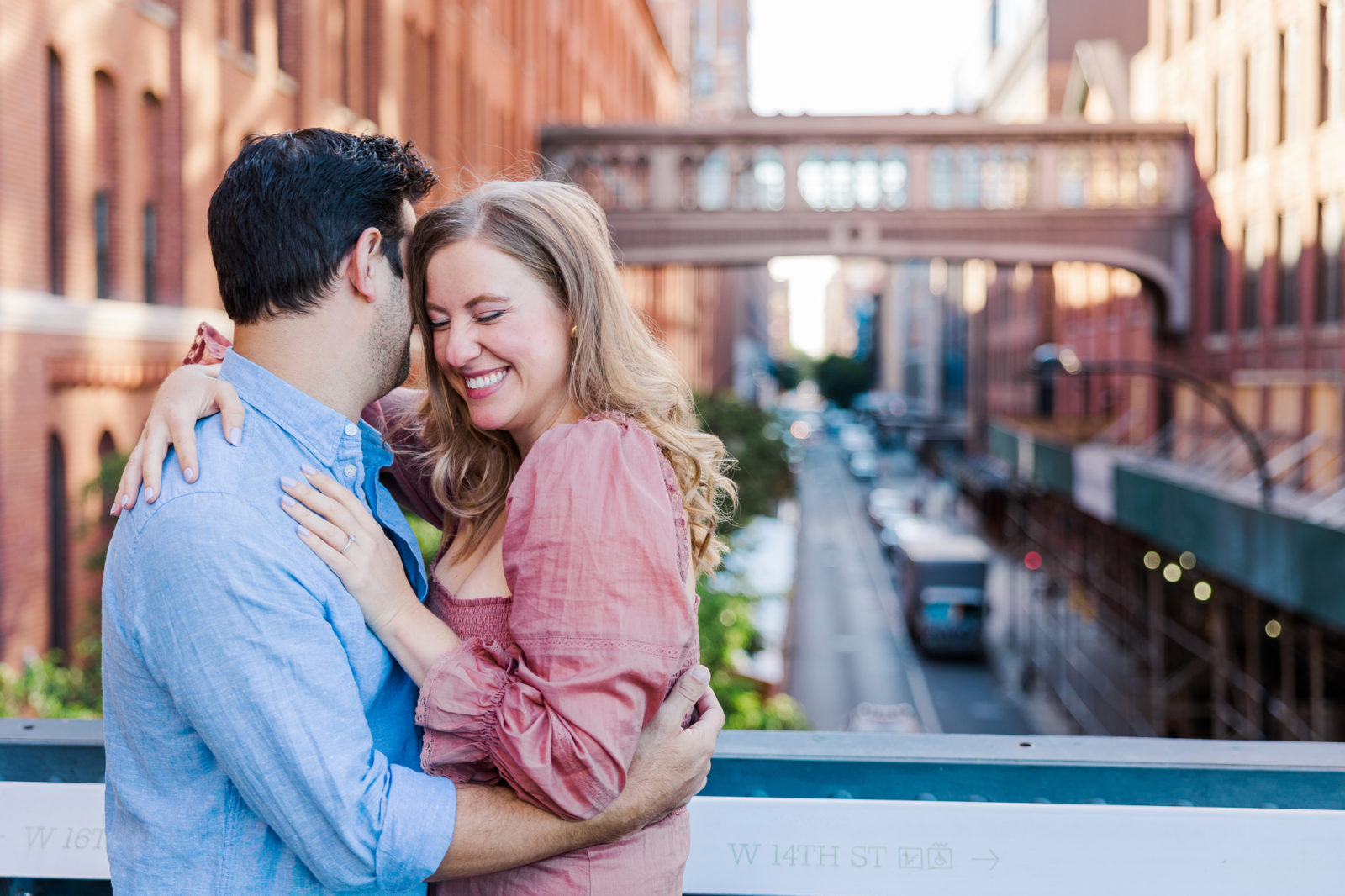 Summer High Line Engagement Photos in the West Village