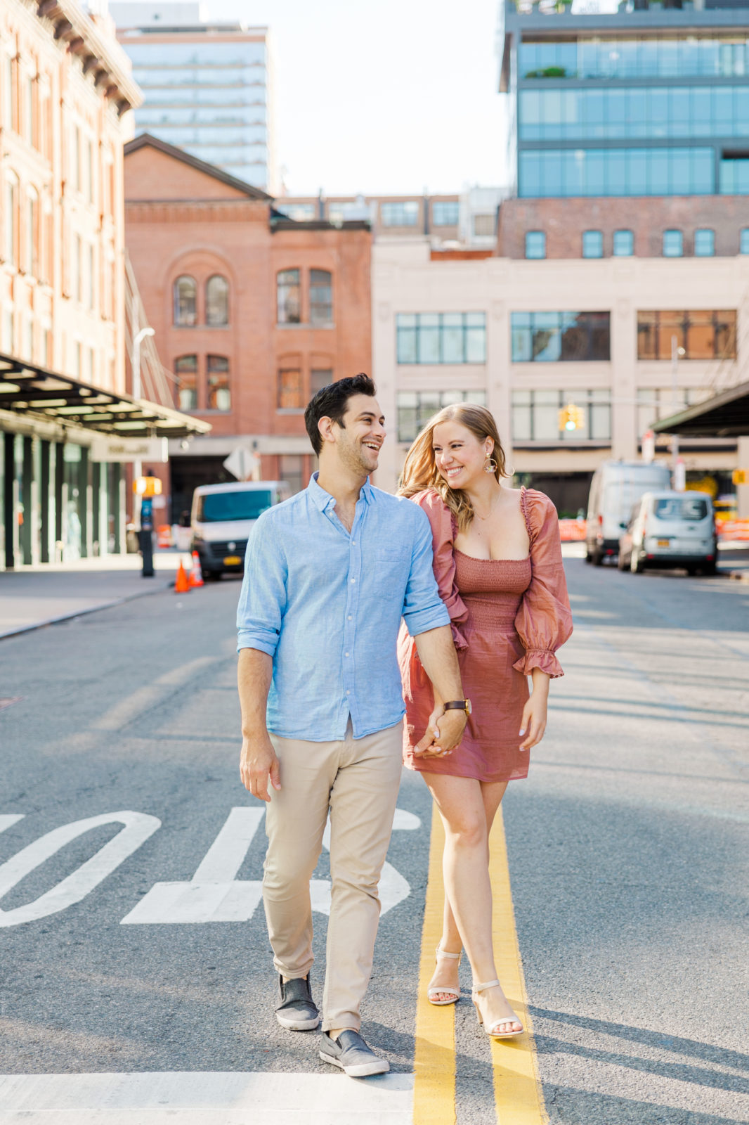 Summer High Line Engagement Photos in the West Village
