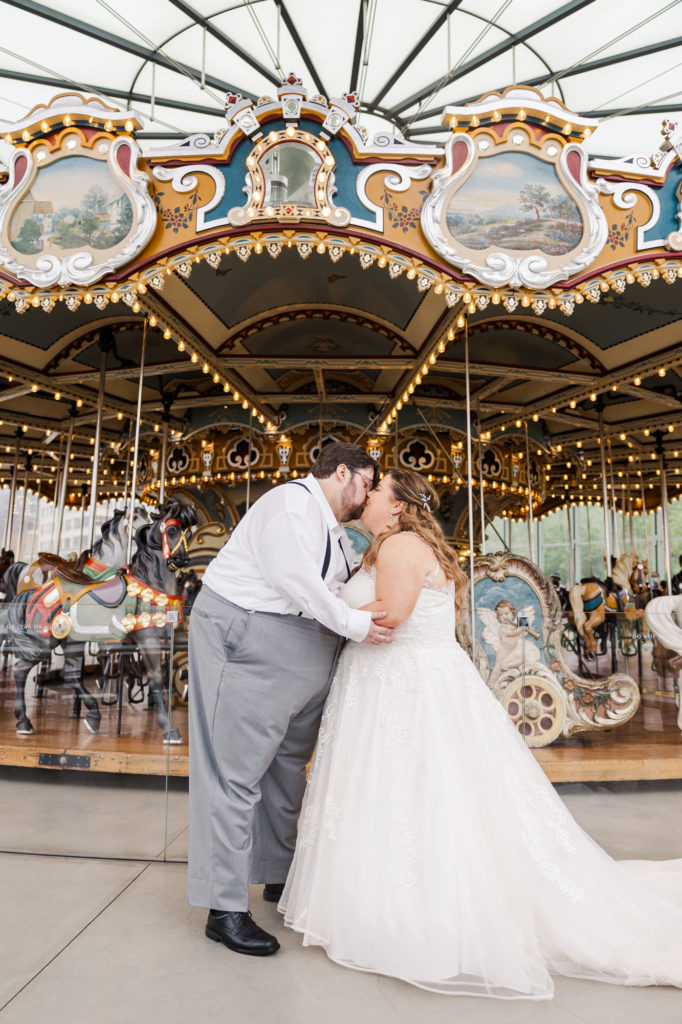 Fairytale Springtime Jane's Carousel Wedding in the Rain