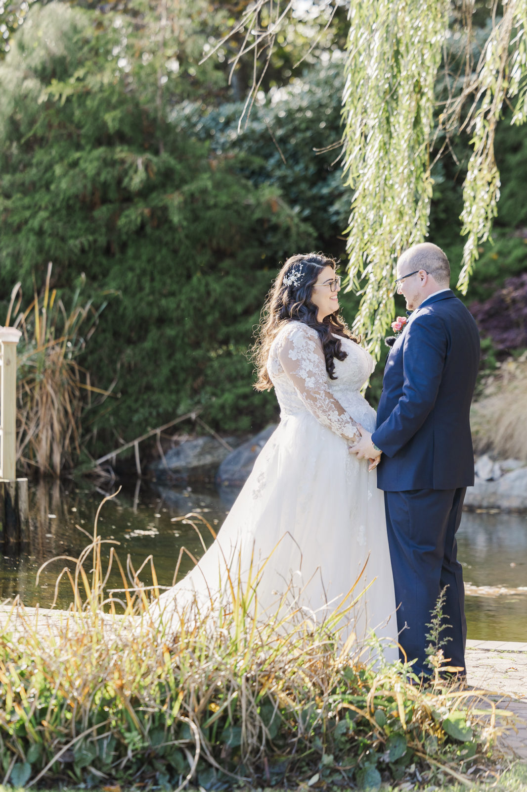 Lovely and Fun Fall Vineyards at Aquebogue Wedding