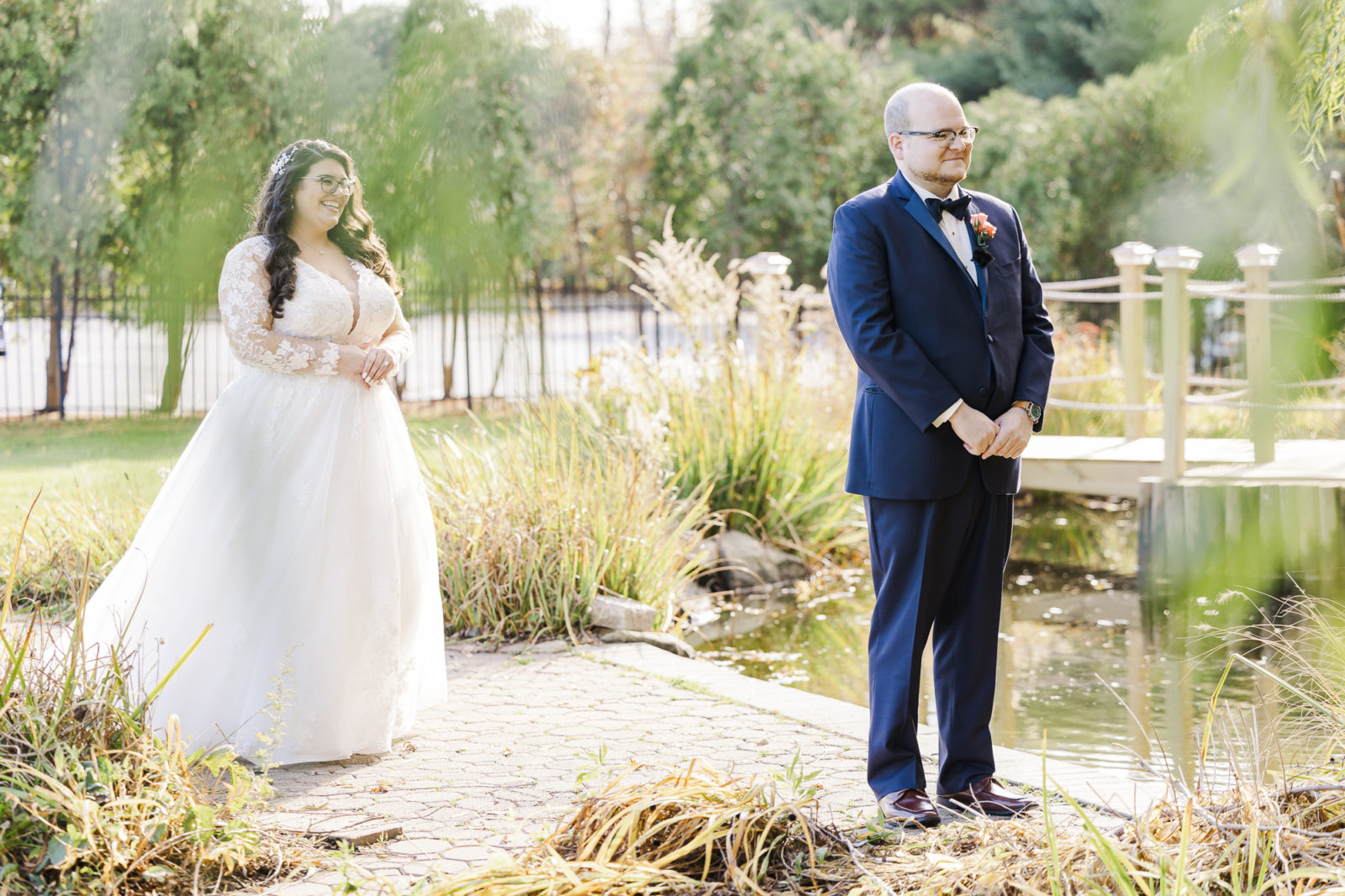 Lovely and Fun Fall Vineyards at Aquebogue Wedding