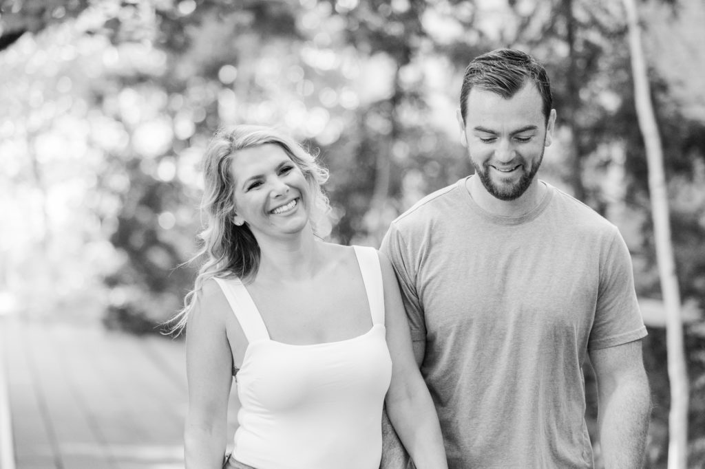 Romantic High Line Engagement Shoot on Sunny Summer Day