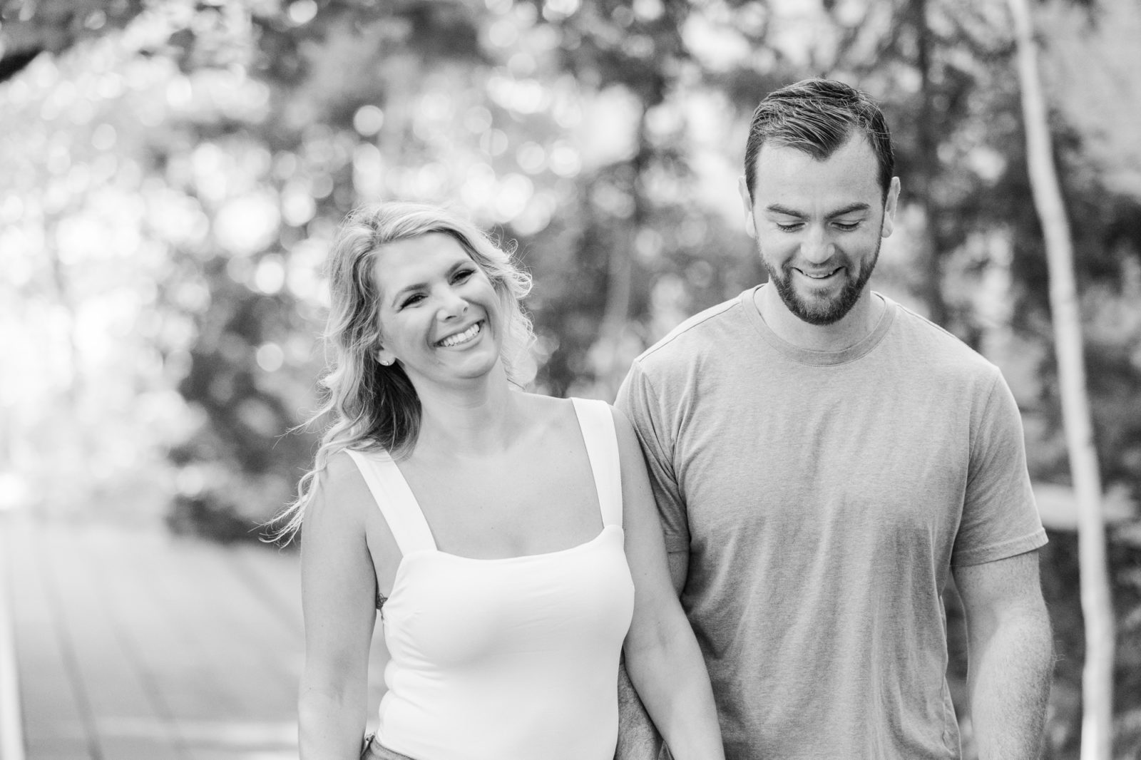 Romantic High Line Engagement Shoot on Sunny Summer Day