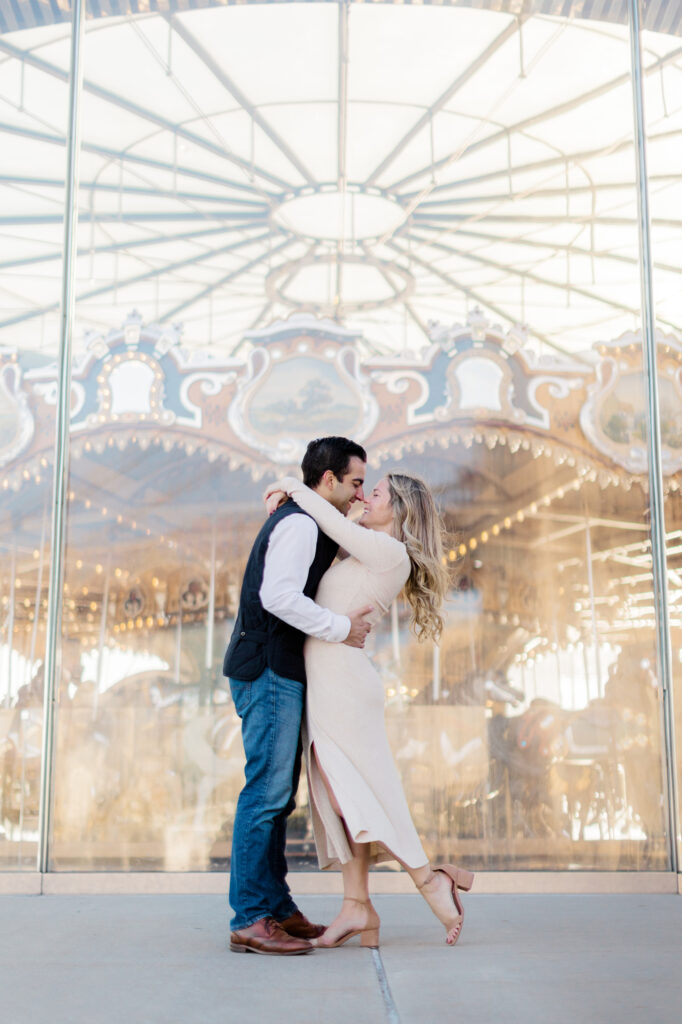 DUMBO Fall Engagement: Capturing Autumn's Beauty