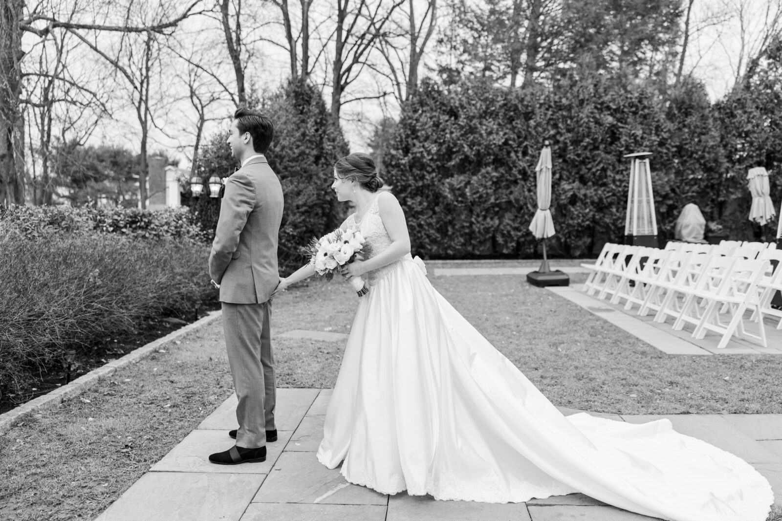 Lovely Indoor Winter Briarcliff Manor Wedding