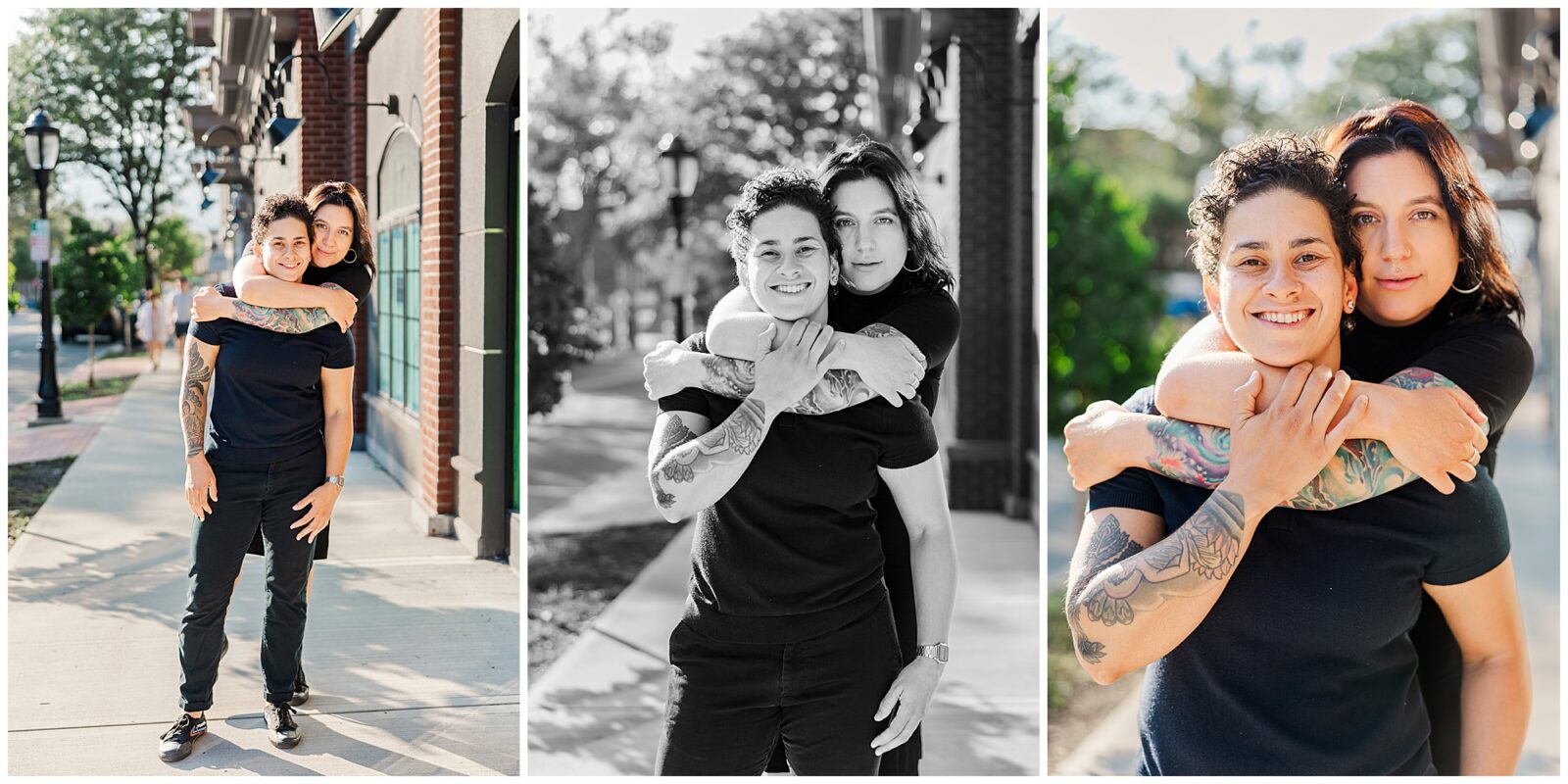 Cute Loving Beacon Main Street Engagement Photoshoot