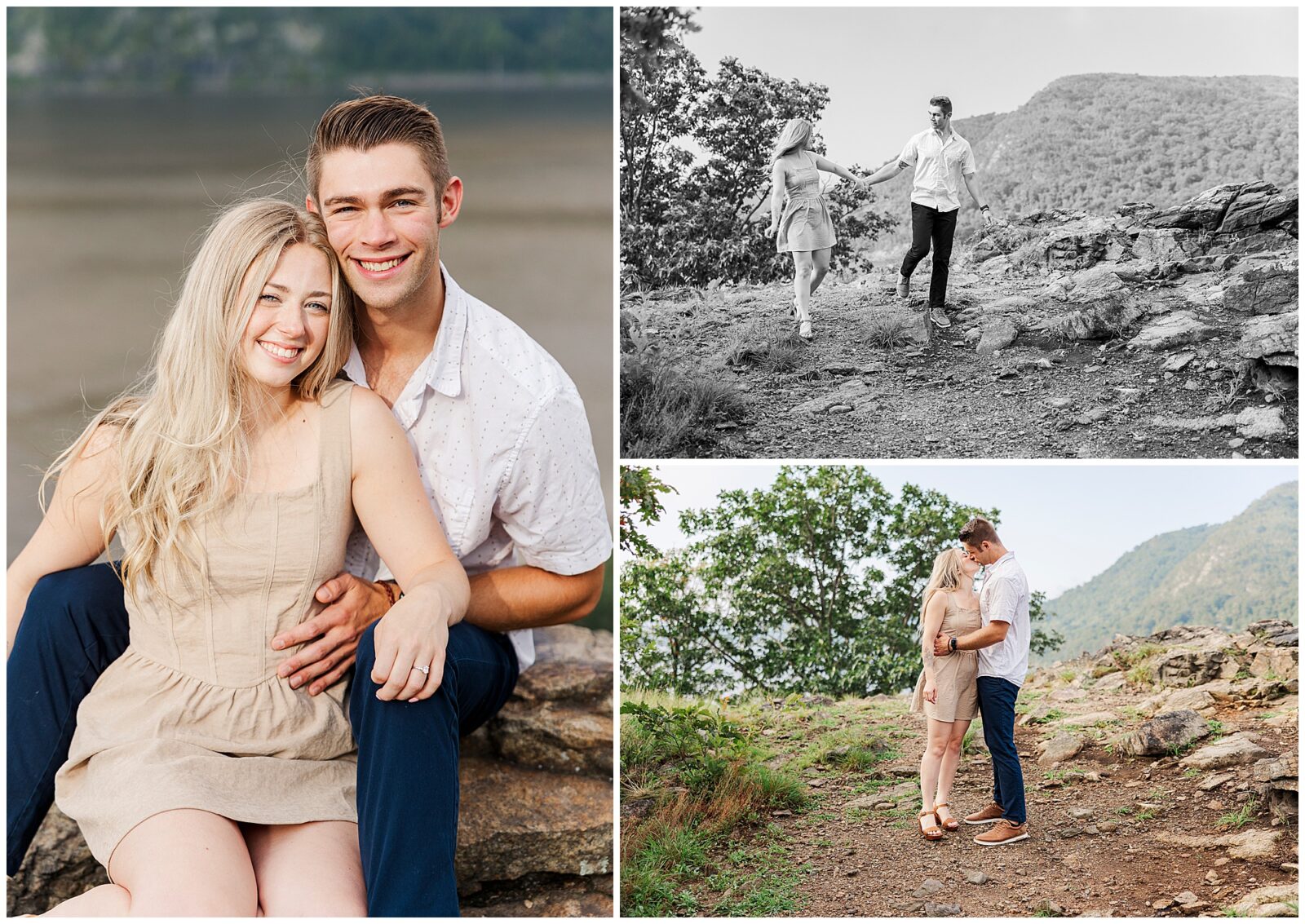 Stunning Little Stony Point Engagement Photos in Spring