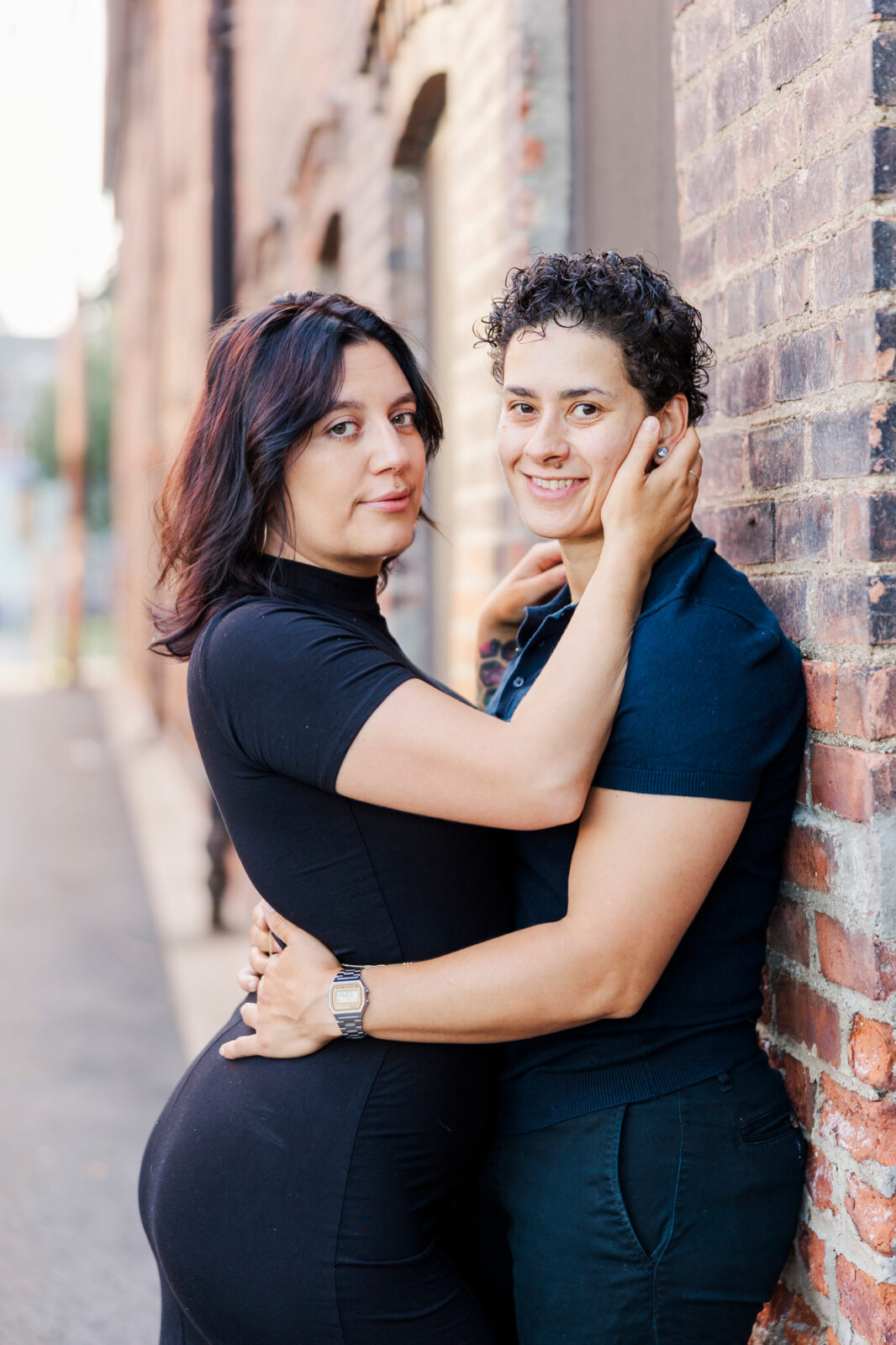 Cute Loving Beacon Main Street Engagement Photoshoot