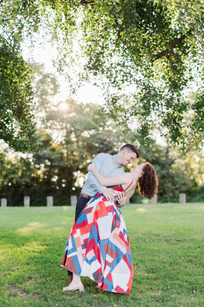 Romantic Fort Tryon Park Engagement Photography
