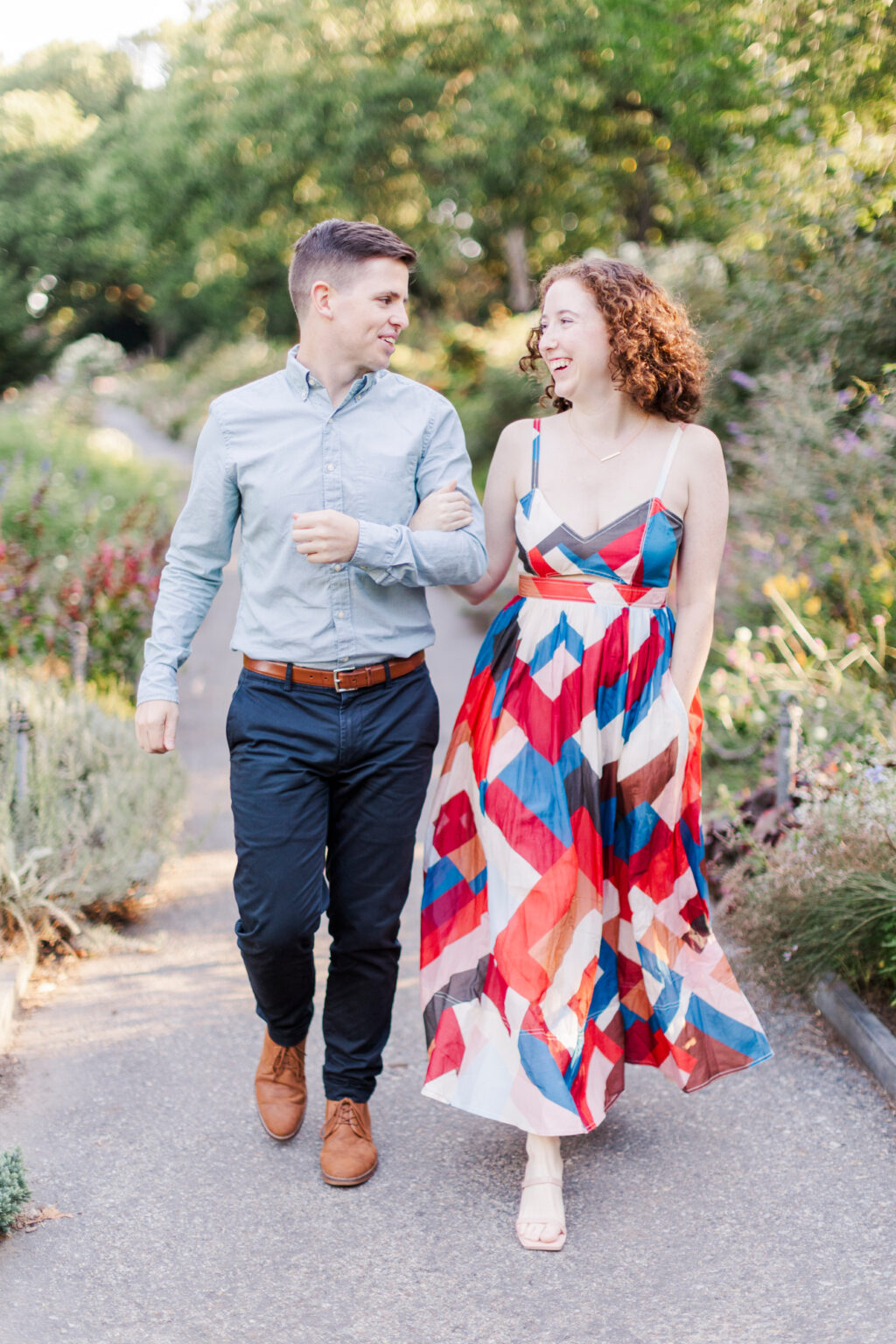 Romantic Fort Tryon Park Engagement Photography