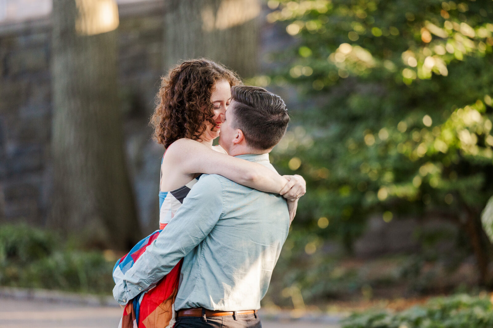 Romantic Fort Tryon Park Engagement Photography