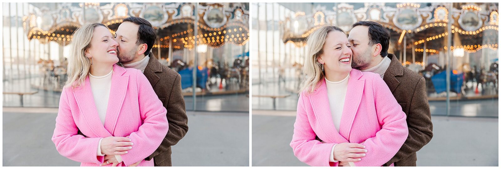 Chilly Winter Brooklyn Bridge and DUMBO Engagement Session