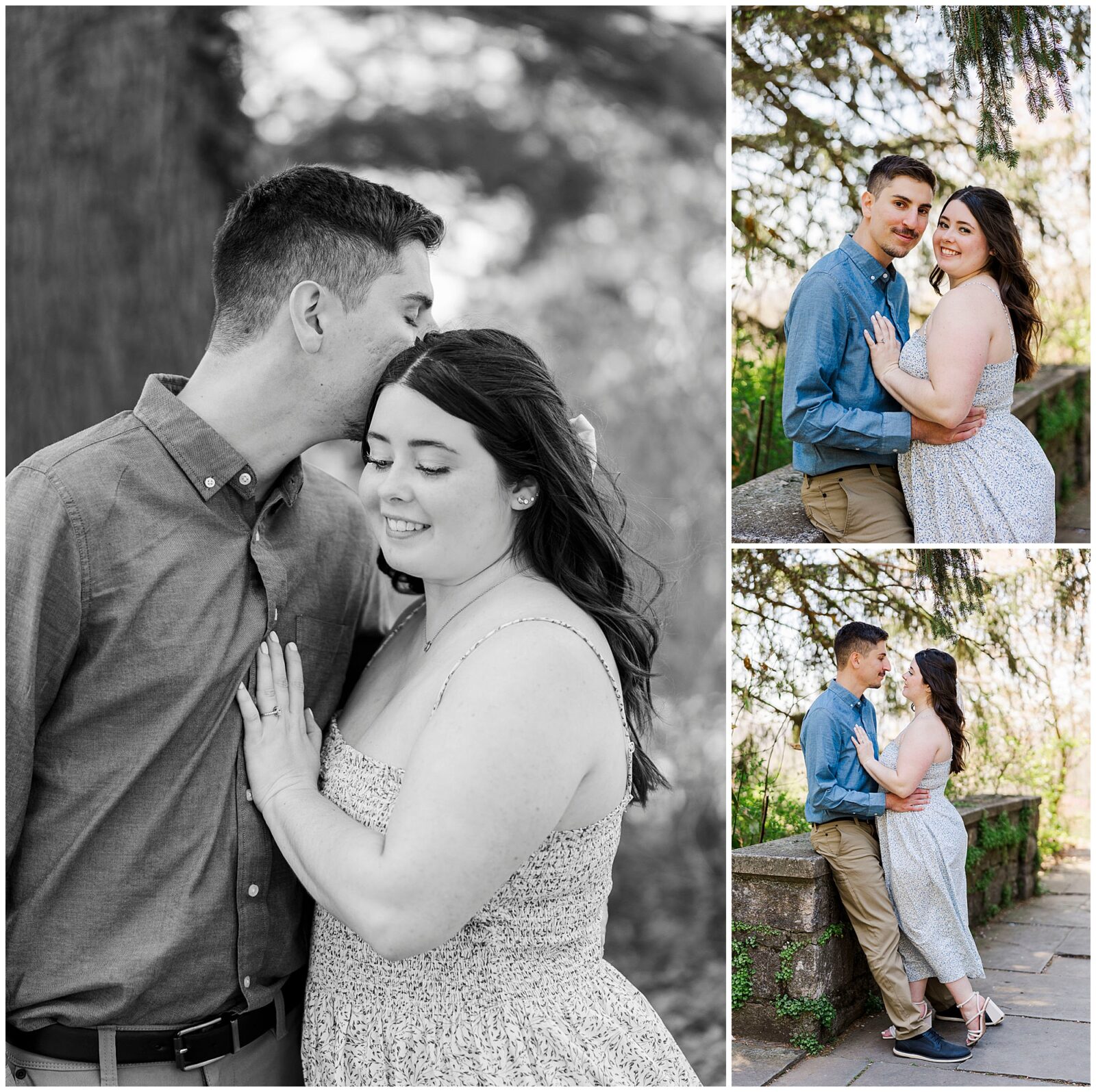 Sunny Spring Blossom Skylands Manor Engagement Session