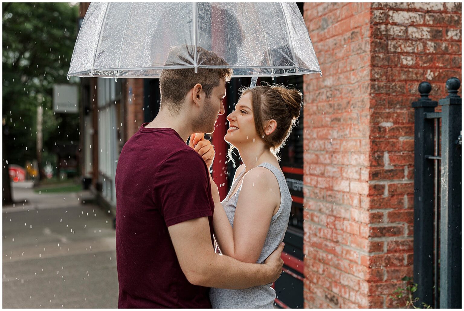 Rainy Beacon Main Street Engagement Session