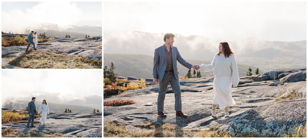 Acadia Elopement at Schooner Head and Beehive Trail