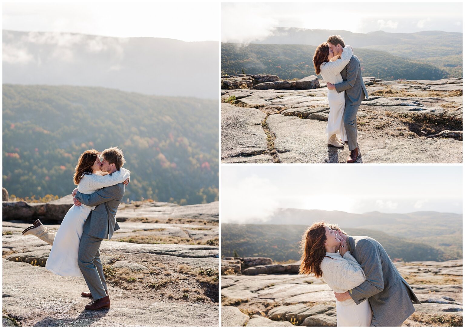 Acadia Elopement at Schooner Head and Beehive Trail