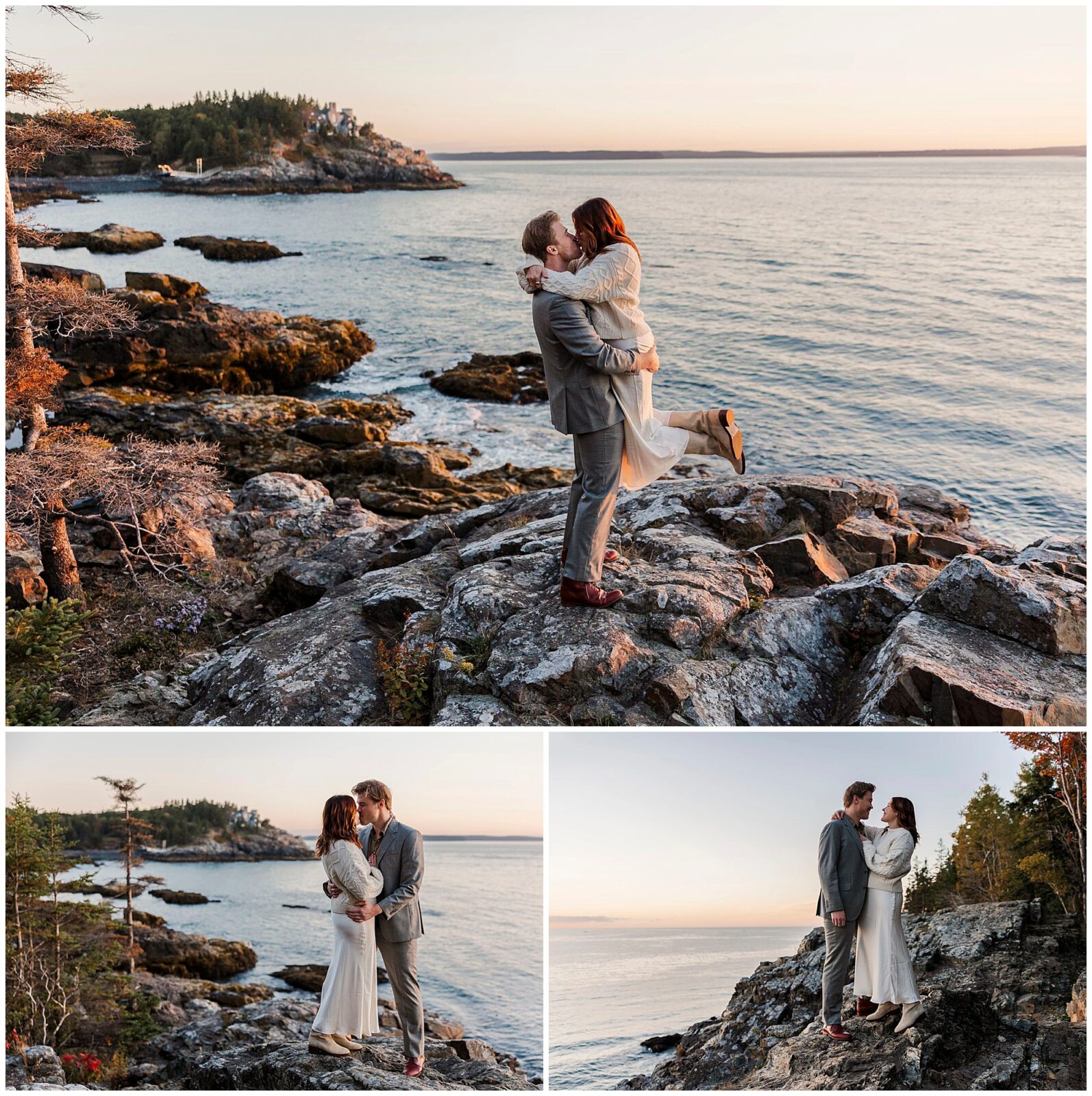 Acadia Elopement at Schooner Head and Beehive Trail
