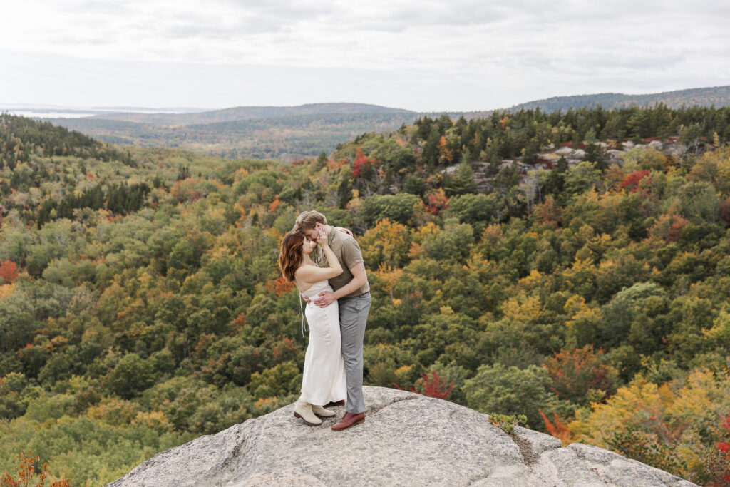 Acadia Elopement at Schooner Head and Beehive Trail
