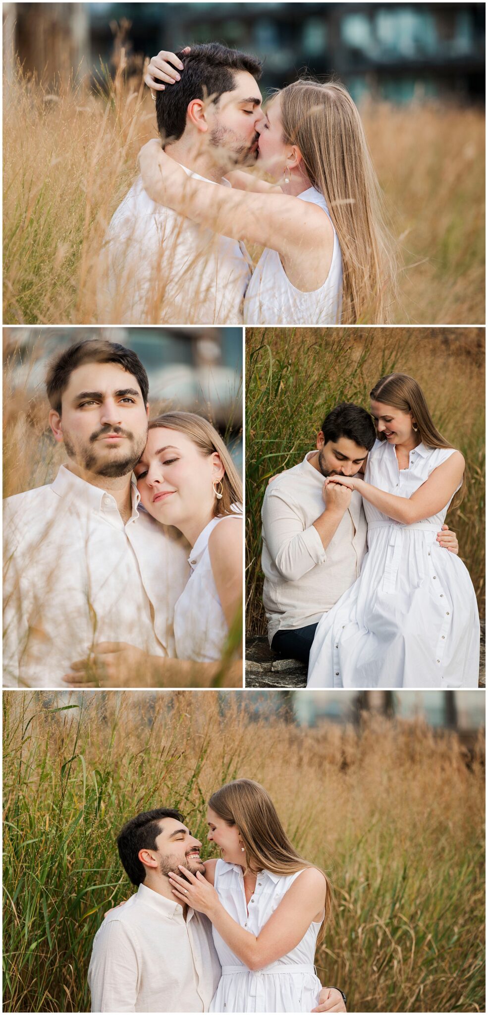 Tarrytown Engagement Photos at Scenic Hudson Riverwalk Park