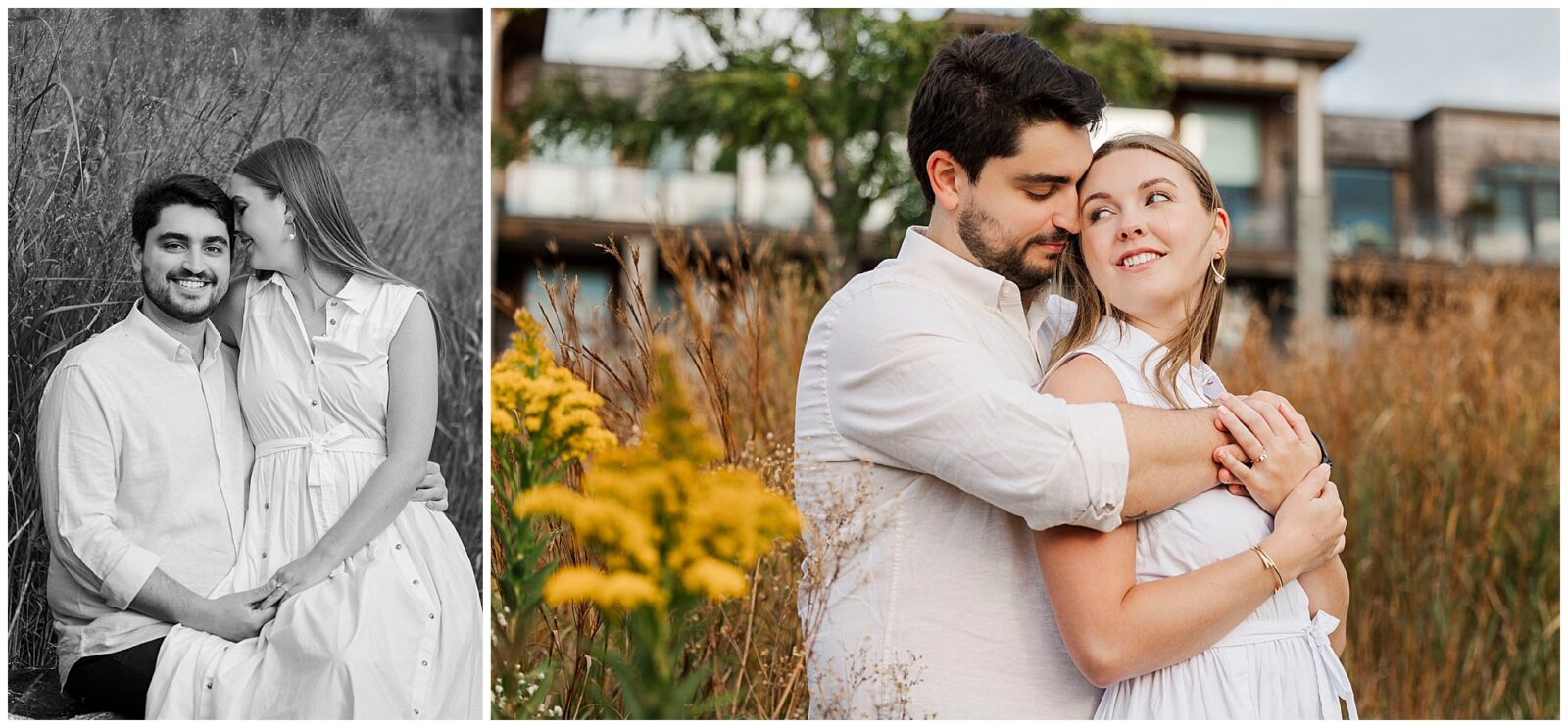 Tarrytown Engagement Photos at Scenic Hudson Riverwalk Park