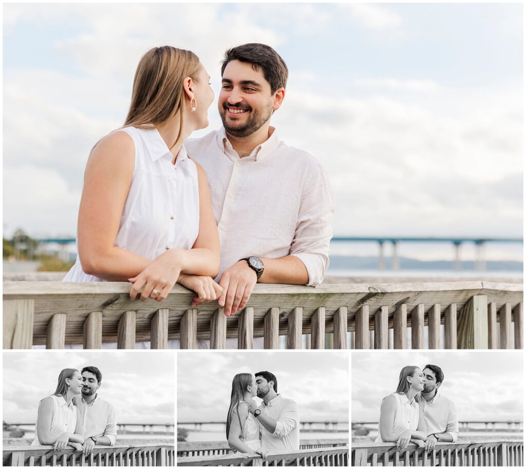Tarrytown Engagement Photos at Scenic Hudson Riverwalk Park