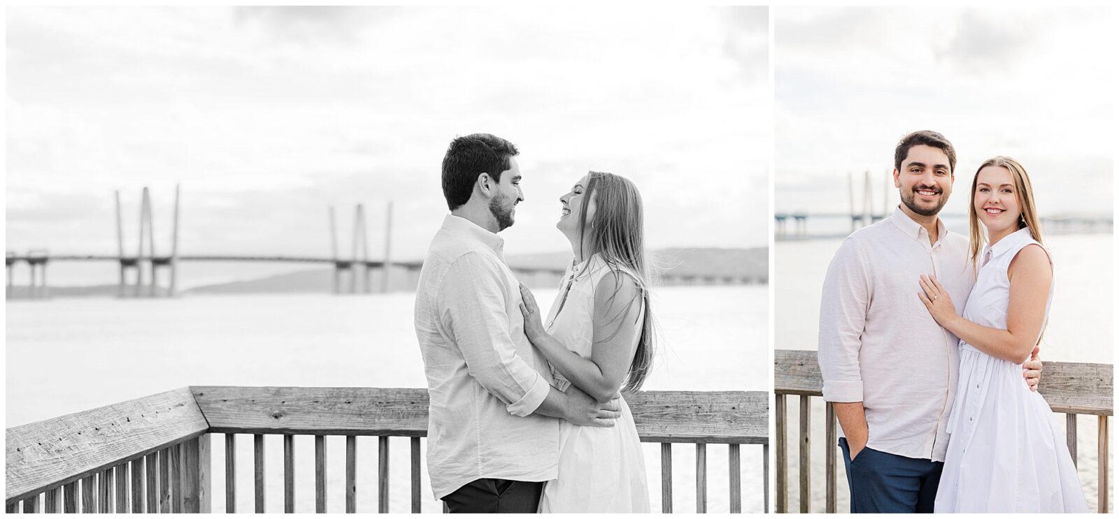 Tarrytown Engagement Photos at Scenic Hudson Riverwalk Park