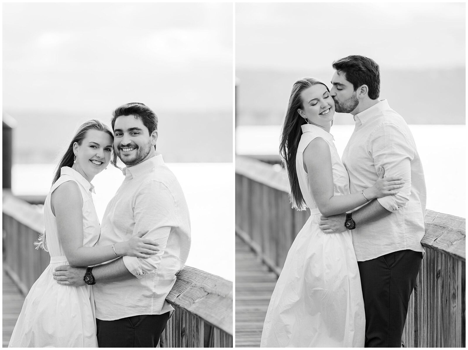 Tarrytown Engagement Photos at Scenic Hudson Riverwalk Park