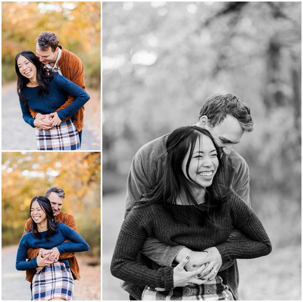 Fall Foliage Rockefeller State Park Engagement Photos