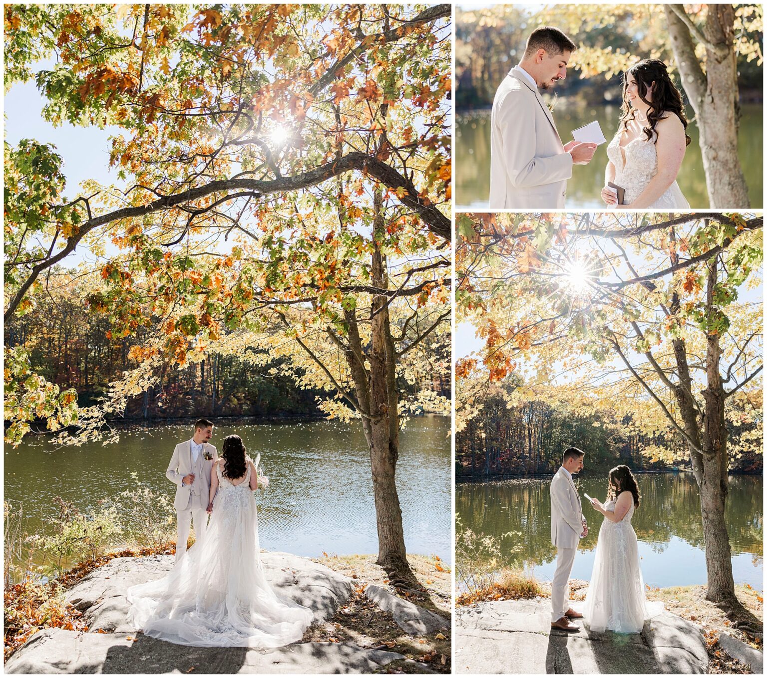 Fall Perona Farms Wedding at the Refinery with Foliage
