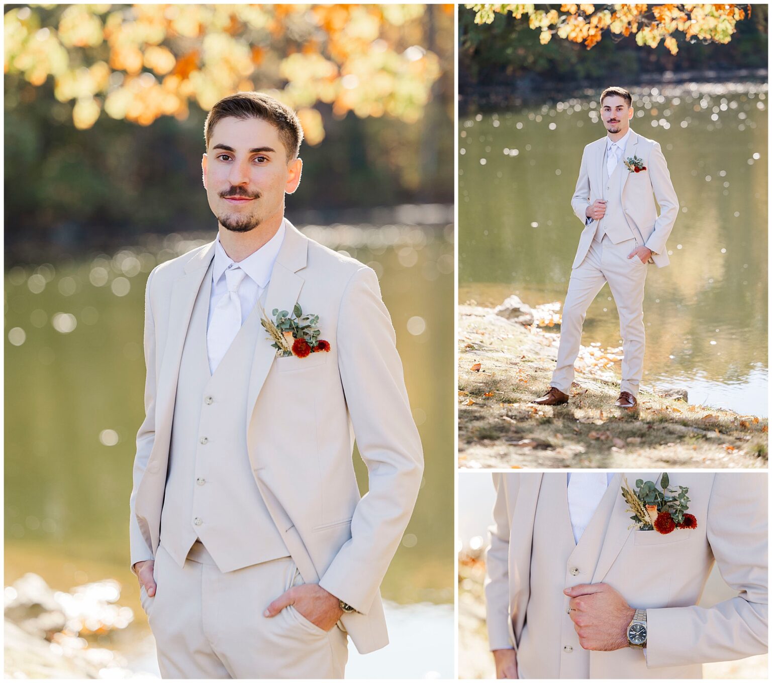 Fall Perona Farms Wedding at the Refinery with Foliage