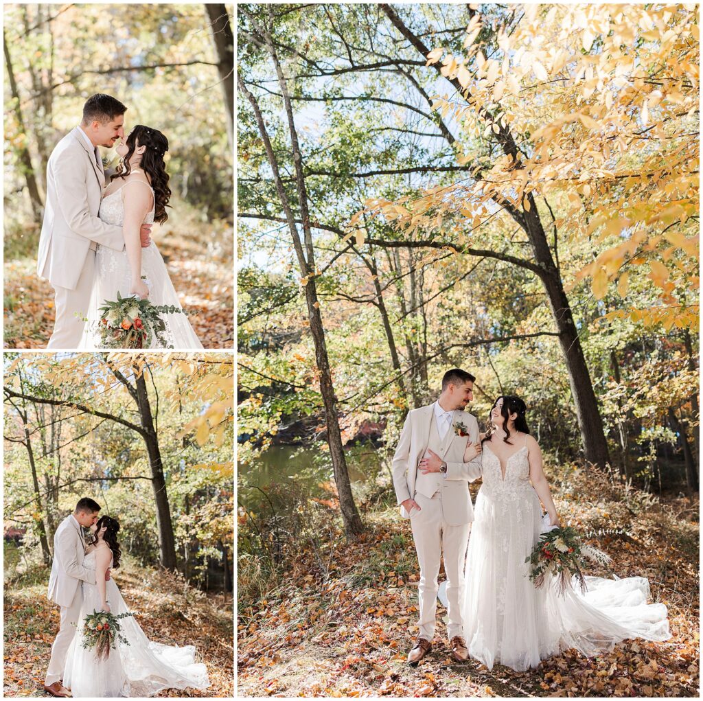 Fall Perona Farms Wedding at the Refinery with Foliage