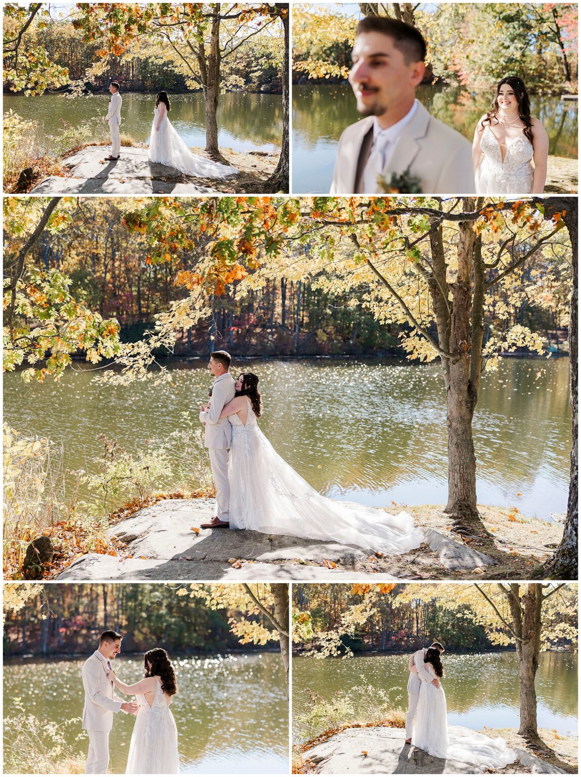 Fall Perona Farms Wedding at the Refinery with Foliage