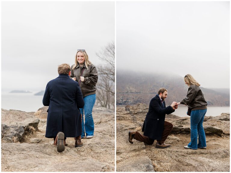 Surprise Cold Spring Proposal Photos on a Hike