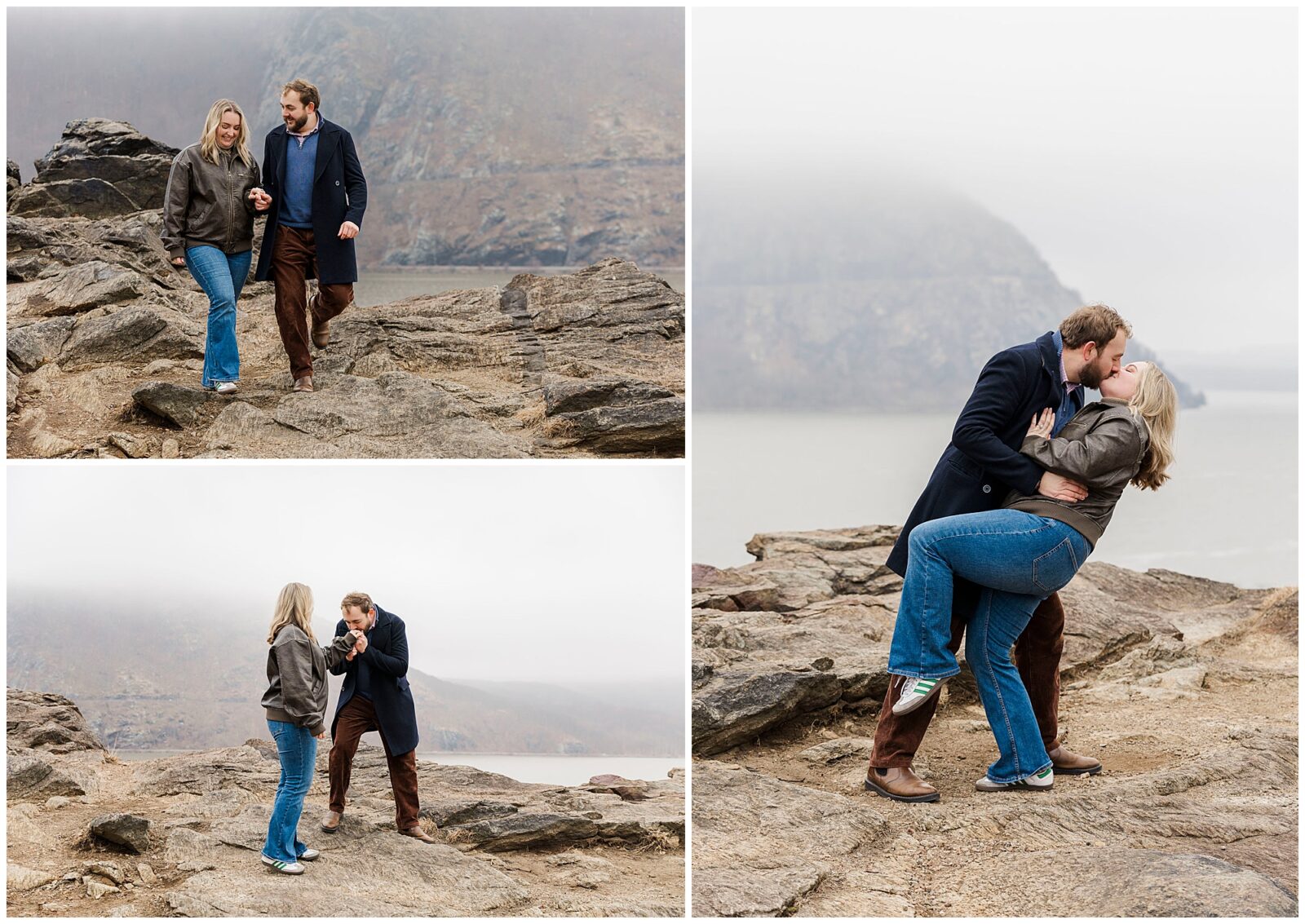 Surprise Cold Spring Proposal Photos on a Hike