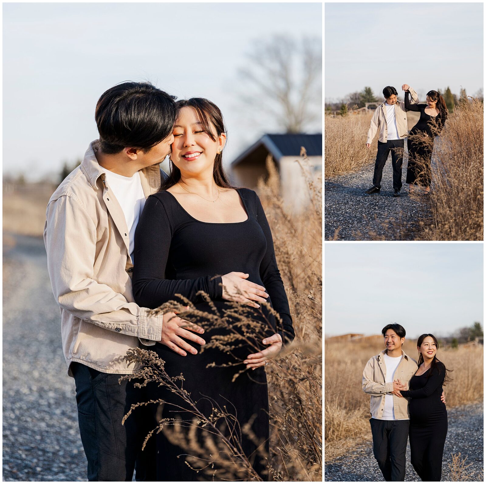 Serene Springtime Wildflower Farms Maternity Photos