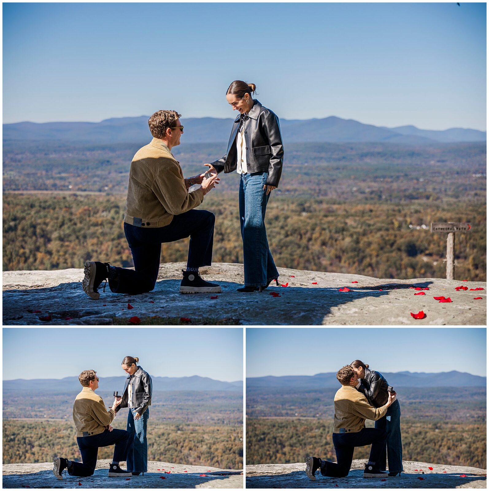 Fall Mohonk Mountain House Proposal at Cope's Lookout