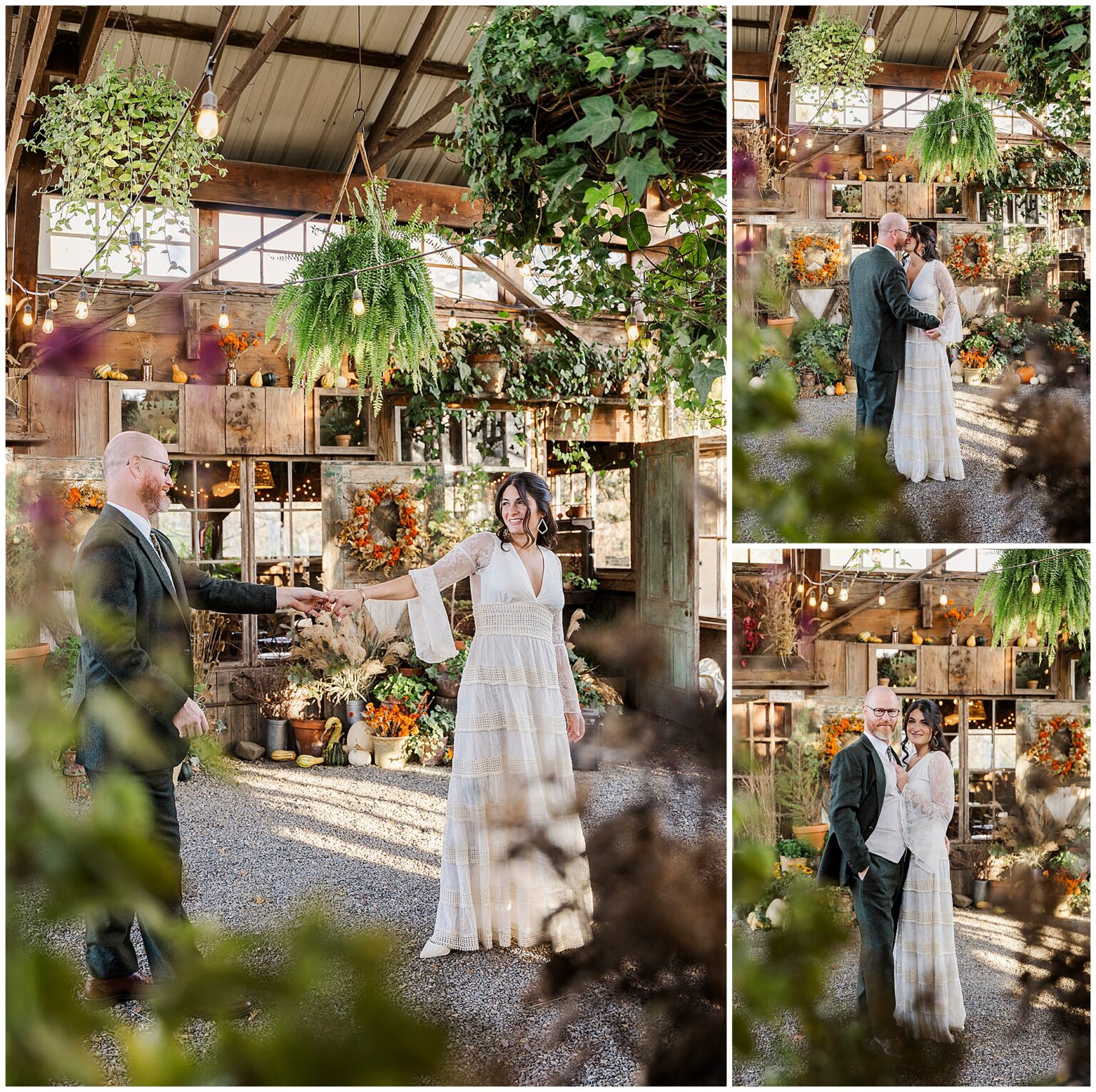 Hudson Valley Micro Wedding Reception At Blooming Hill Farm